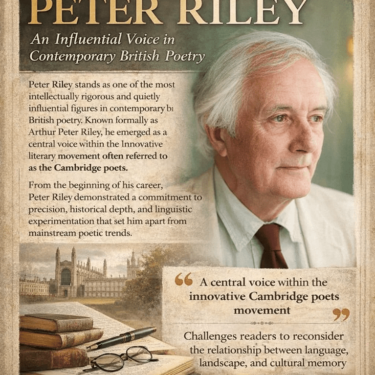 Who Is Peter Riley? English Poet and Essayist Explained - Next Magazine